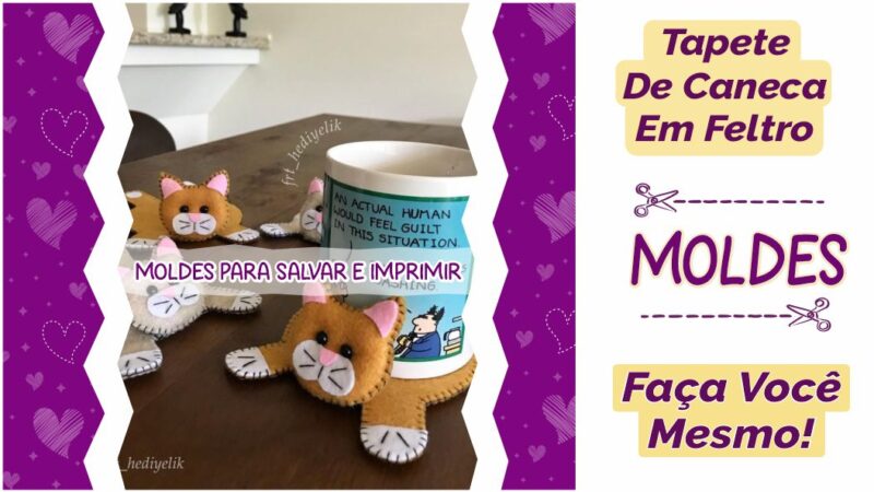 Molde de cofre criativo e personalizado para download #FeltroFácil