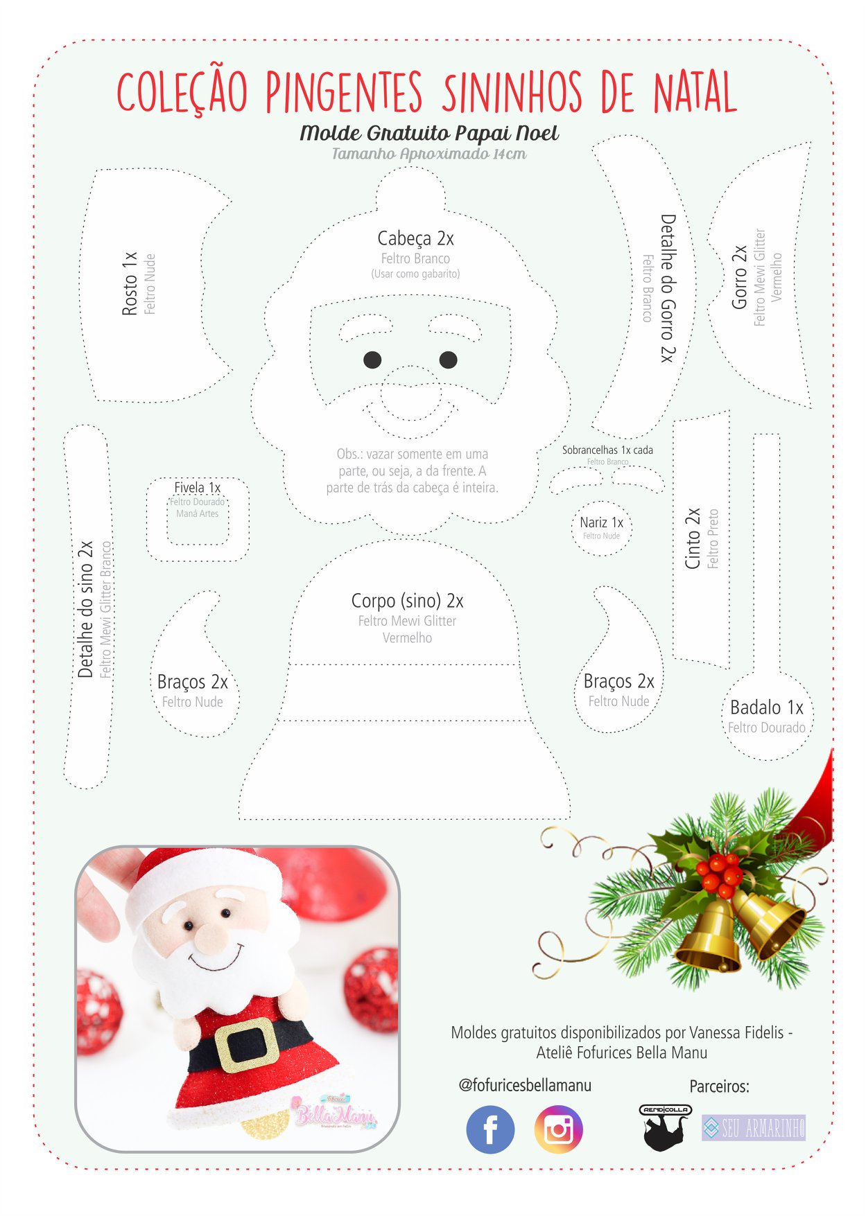 PINGENTES DE NATAL | MOLDES GRATUITOS | FAÇA E VENDA PINGENTES DE NATAL | MOLDES GRATUITOS | FAÇA E VENDA